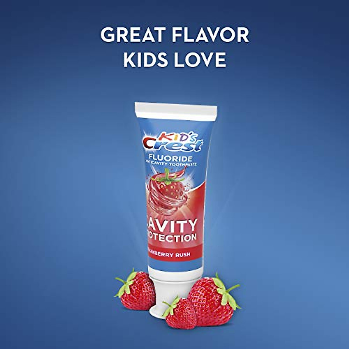 Crest Kid's Cavity Protection Fluoride Toothpaste, Strawberry Rush, 4.2 Ounce (Pack of 3)