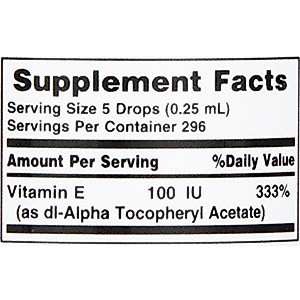 Nature’s Bounty Vitamin E Oil, Supports Immune & Antioxidant, 30,000IU Vitamin E, Topical or Oral, 2.5 fl Oz