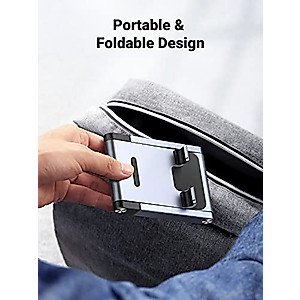 UGREEN Phone Stand for Desk Cell Phone Stand Holder Adjustable Height Phone Holder Foldable Portable Compatible with iPhone 15 14 Pro Max Plus 13 12 11 XS iPhone SE, Nintendo Switch up to 7.9''