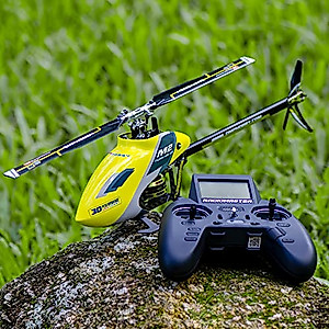 OMPHOBBY M2 EVO Ready to Fly 3D RC Helicopter Outdoor, 6CH Remote Control Helicopters for Adults, Compatible with RadioMater Zorro Transmitter Red