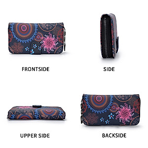 TAN.TOMI Womens Wallets, RFID Blocking Wallet for Women made of smooth and soft Vegan Leather, RFID Wallet Women