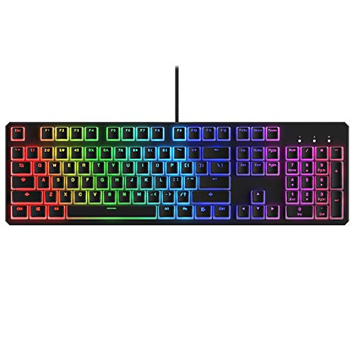 TECWARE PBT Keycaps, Double-Shot PBT Keycap Set, for Mechanical Keyboards, Full 111 Keys Set, OEM Profile, English (US, ANSI) (Pudding Black)