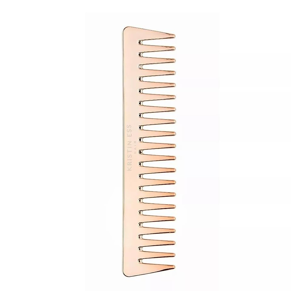 Kristin Ess Rose Gold Wide Tooth Detangling Hair Comb - Gently Detangles Hair + Scalp Stimulating (Pack of 1)