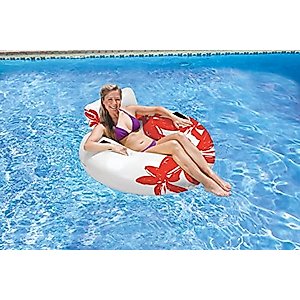 Poolmaster Dreamy Days Swimming Pool Float Pool Lounge, Red