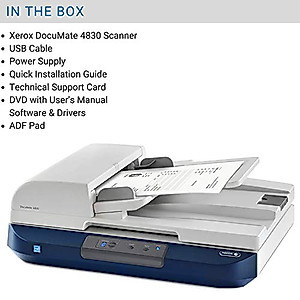Xerox DocuMate 4830 Duplex Document Scanner with Flatbed