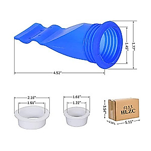 HLZC Drain Backflow Preventer, One Way Valve, Adjustable Silicone Sink Floor Drain Trap for Pipes Tubes in Toilet Bathroom Kitchen (Blue-4)