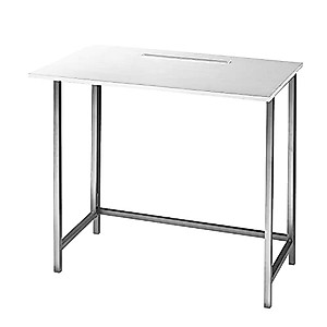 Urban Lifestyle No Tools Assembly Folding Desk with Tablet Slot, White