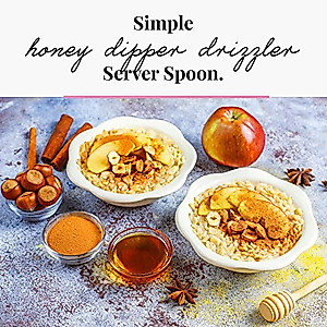 tuuli kitchen – Wooden Honey Dipper, Set of 4 Beechwood Stir Sticks for Syrups, Melted Chocolate and More, Honey Stirrers for Tea, Wooden Sticks for Crafts and Props, 6 inches