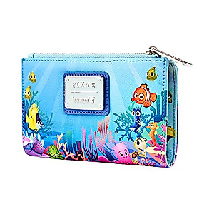 Loungefly Disney: Finding Nemo - Nemo and Friends Wallet with Collectible Bag, Amazon Exclusive