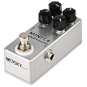 MOSKYAudio Mini C4 Compressor Guitar Effect Pedal Metal Shell Pedal Effects True Bypass
