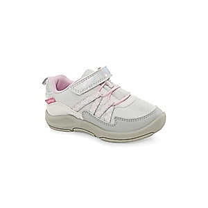 OshKosh B'Gosh Girls Sevvy Sneaker, Silver, 5 Toddler