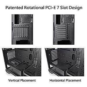 Thermaltake S300 Tempered Glass Edition ATX Mid-Tower Computer Case with 120mm Rear Fan Pre-Installed CA-1P5-00M1WN-00