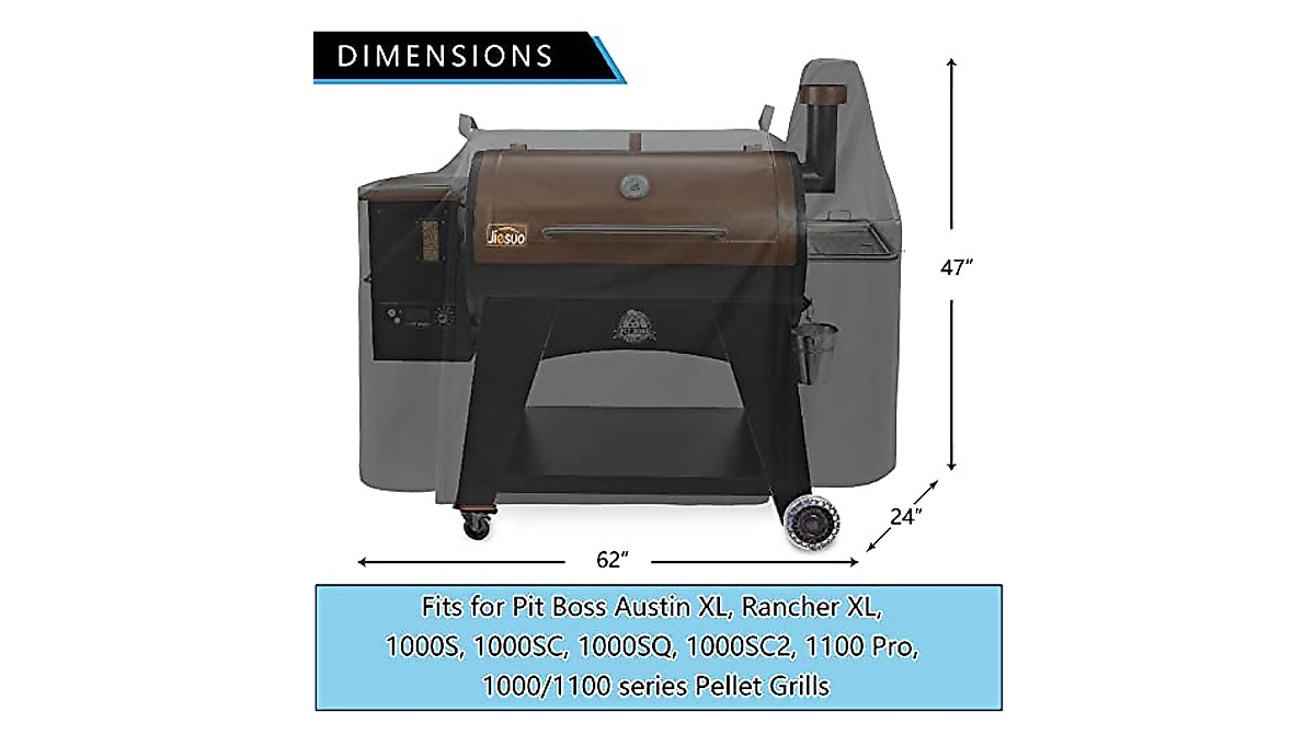 JIESUO Waterproof Grill Cover for Pit Boss Rancher XL & Series