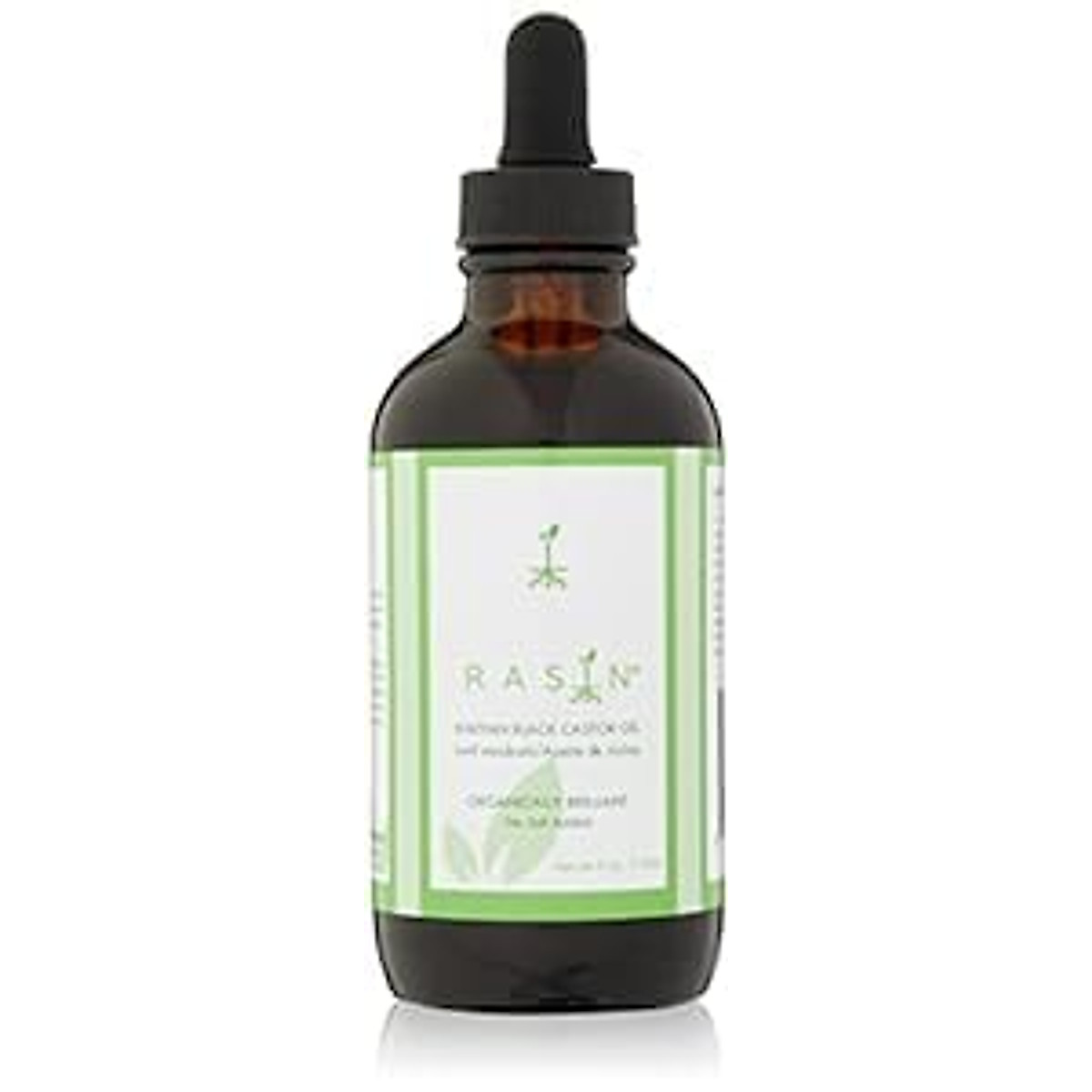 Rasin Castor Oil Organically Brilliant Haitian Black Castor Oil. (Original, 4 Fl Oz)