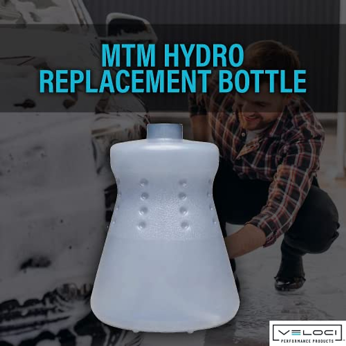 MTM Hydro Replacement Bottle for PF22.2 Foam Cannon, Pressure Washer Car Wash Sprayer Attachment Dispenser for Boat, Roof, Car Washing, 32 oz