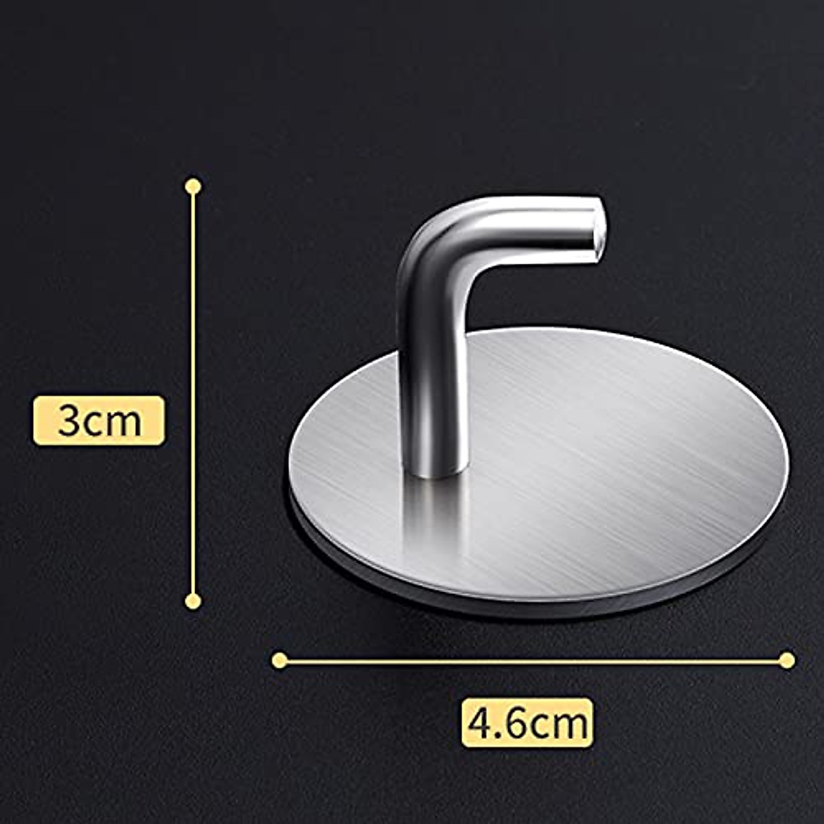 NUZYZ Wall Towel Hooks Coat Hook Hanging Hooks, Heavy Duty Stick on Wall Door Hooks Waterproof Reusable Towel Hooks Adhesive Holders for Hanging Clothes Kitchen Bathroom Adhesive Hooks