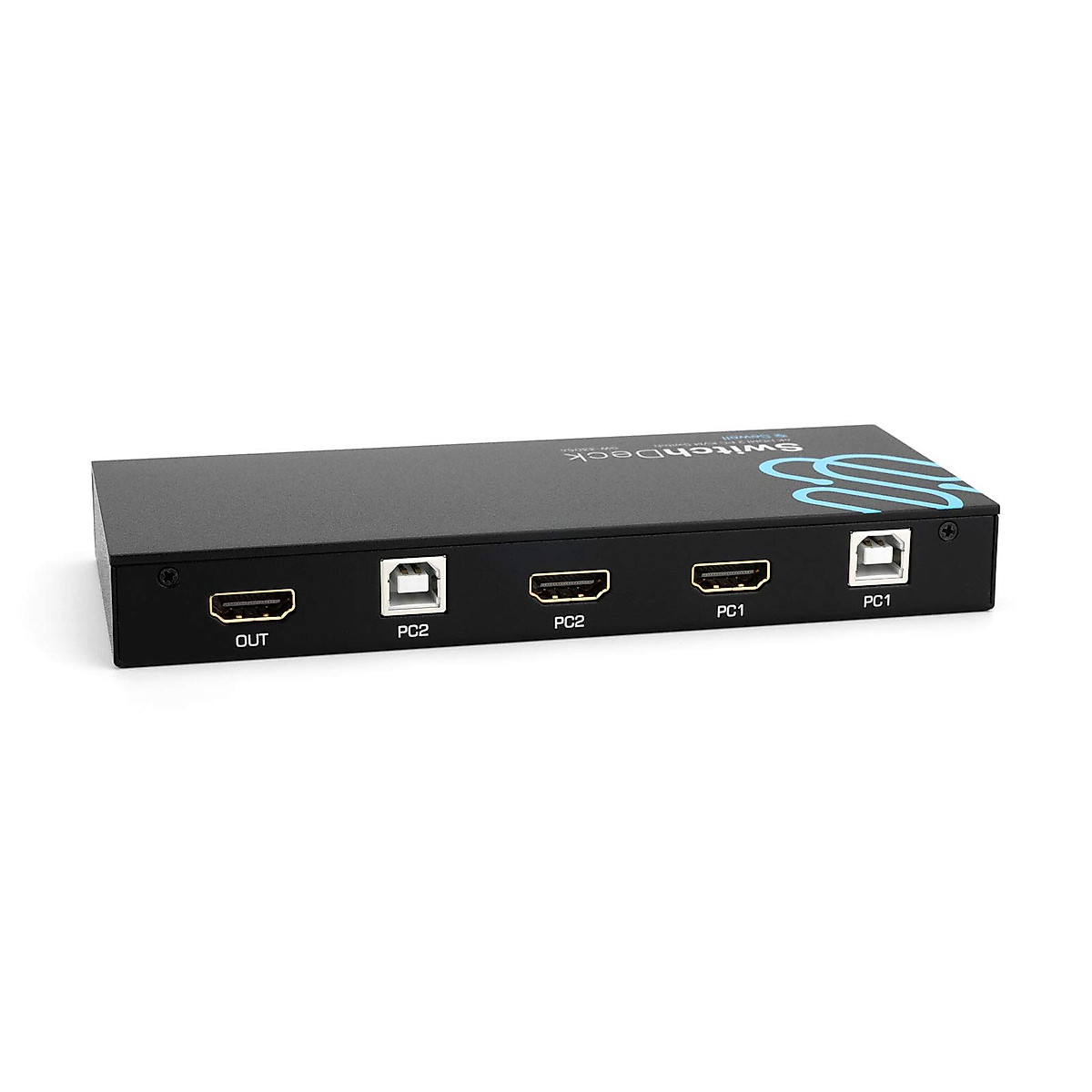 SwitchDeck 4K HDMI KVM Switch by Sewell, Switch Easily Between Two PCs/Macs/Gaming Consoles (SW-33054)