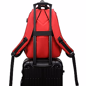 Gikizzi Boys School Backpack for Boys Backpack with Lunch Box Anime Backpack School Bag Bookbag Backpack Set for Boy Girls (Red)