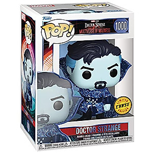 POP Marvel: Doctor Strange Multiverse of Madness - Dr. Strange Limited Edition Chase Funko Vinyl Figure (Bundled with Compatible Box Protector Case), Multicolor, 3.75 inches