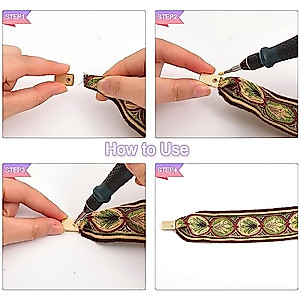 CHGCRAFT 60 Sets Zinc Alloy Bag Zipper Tail Ends with Screw for Repairing Sewing DIY Craft Accessories, Mixed Color