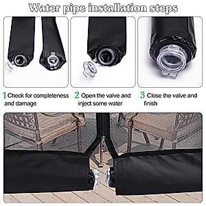 auanvel Patio Umbrella Mesh Screen Outdoor Polyester Mesh Netting Umbrella Hanging Tent with Zipper Door and Adjustable Rope, Fits for 7.5-10 FT Garden Camping Market Table Cantilever Offset Umbrella