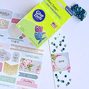 Glue Dots Adhesive Roll Mini Sticky Dots, 3/16-inch, Clear 300