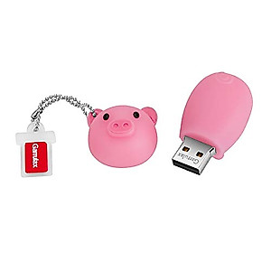 GARRULAX USB Flash Drive, 8GB / 16GB / 32GB USB 2.0 Updated Waterproof USB Memory Stick Date Storage Pendrive Thumb Drives (32GB, Piglet)