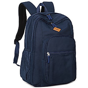 abshoo Classical Basic Womens Travel Backpack For College Men Water Resistant Bookbag (Navy)