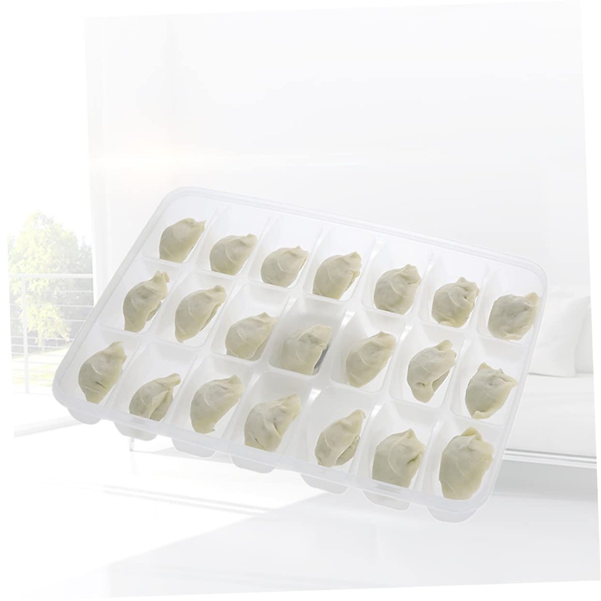 NAMOARLY 1pc Dumpling Container Food Container Dumpling Storing Divider Case Dumpling Organizer Dumpling Holder Fresh Keeper Produce Saver Containers Ice Cube Tray Ice Mold Tray