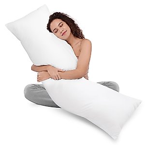 Utopia Bedding Full Body Pillow for Adults (Pack of 6, White), 20 x 54 Inch Long Pillow for Sleeping, Large Pillow Insert for Side Sleepers