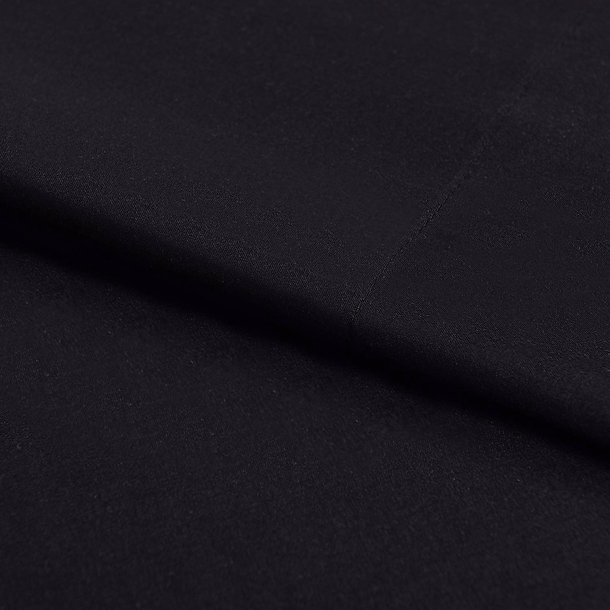 PHOENIX HOME TEXTILES 1500 Collection Soft Brushed Microfiber Sheet Set with 15-Inch Deep Pocket -Wrinkle Fade and Stain Resistant (Queen, Black)