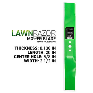 8TEN LawnRAZOR Mower Blade for Poulan AYP Craftsman Husqvarna 850972 145106 532850972 532145106 20 inch (Low-Lift) 3 Pack