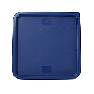 LID ONLY: Met Lux Food Storage Container Lid, 1 Square Marinating Container Lid - Fits 12, 18 And 22 Quart Containers, With Date Indicator, Blue Plastic Lid, Containers Sold Separately