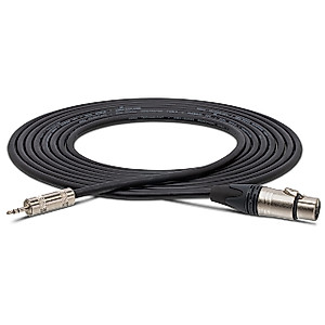 Hosa MXM-001.5 Camcorder Microphone Cable, Neutrik XLR3F to Hosa 3.5 mm TRS, 1.5 ft