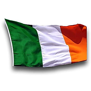 US Flag Factory 3x5 FT Ireland Irish Flag (Sewn Stripes) Outdoor SolarMax Nylon - Made in America - Premium Quality