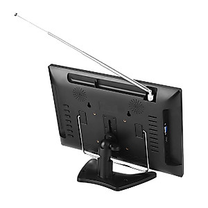 Eavacic 13.3" Portable TV/Monitor Handheld Televison ATSC and NTSC Mini TV with HDMI USB/SD battery operated for Car, Caravan, Camping, Outdoor and Kitchen