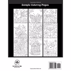 Butterflies Adult Coloring Book: Beautiful Butterfly Designs with Lovely Flowers, Cute Animals and Relaxing Nature Scenes for Stress Relief and Relaxation