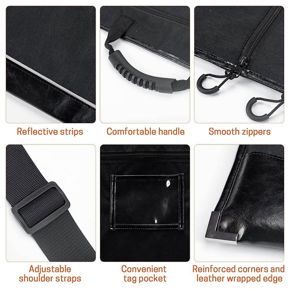 Professional Art Portfolio Bag with Detachable Shoulder Straps, Poster Board Large Storage Bag, Art Portfolio Folder for Artwork for Artists and Students