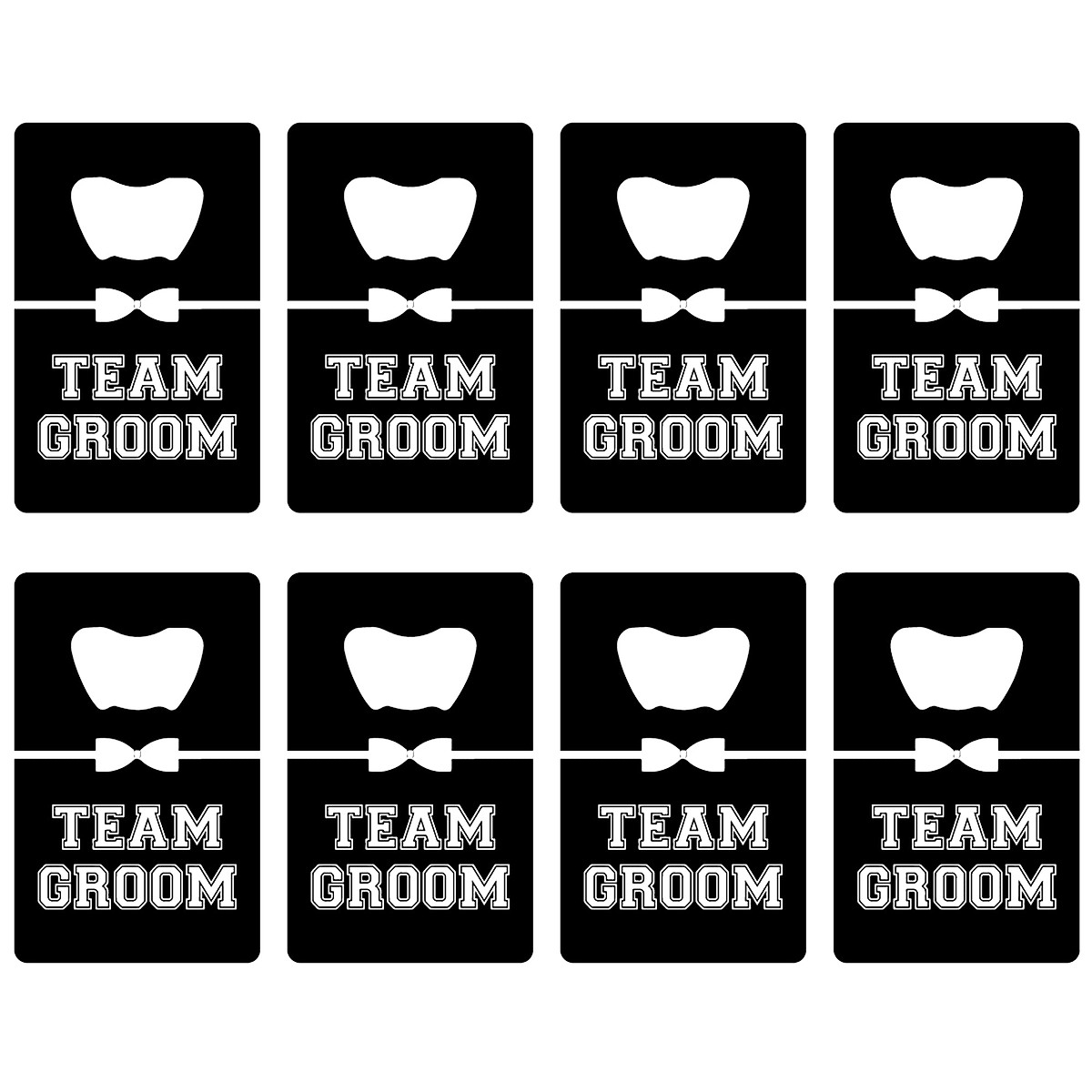 YUUNEI-HOME Groomsmen Bottle Opener 8 Pack, Groomsmen Gifts for bachelor party, bachelor gifts