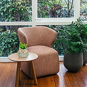 Happyyami Outdoor Decor Pots Ceramic Animal Owl Planter Novelty Flower Pots Small Desk Animal Statue Porcelain Plant Pot Bonsai Container for Home Office Tabletop Decorations Home Decor