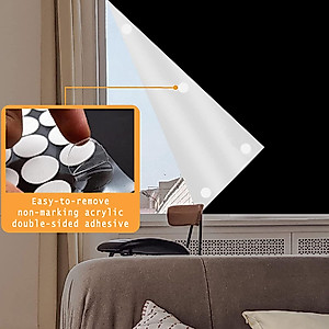 100% Blackout Cooling Curtains for Bedroom 39" x 57" Portable Blackout Shades Film No Drill Blackout Curtains Sunblock Window Cover Black Out Curtains for Nursery Dorm Room Office and Travel Windows