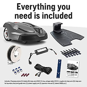 Husqvarna Automower 430XH Robotic Lawn Mower with GPS Assisted Navigation, Automatic Lawn Mower with Self Installation and Ultra-Quiet Smart Mowing Technology for Medium to Large Yards (0.8 Acre)