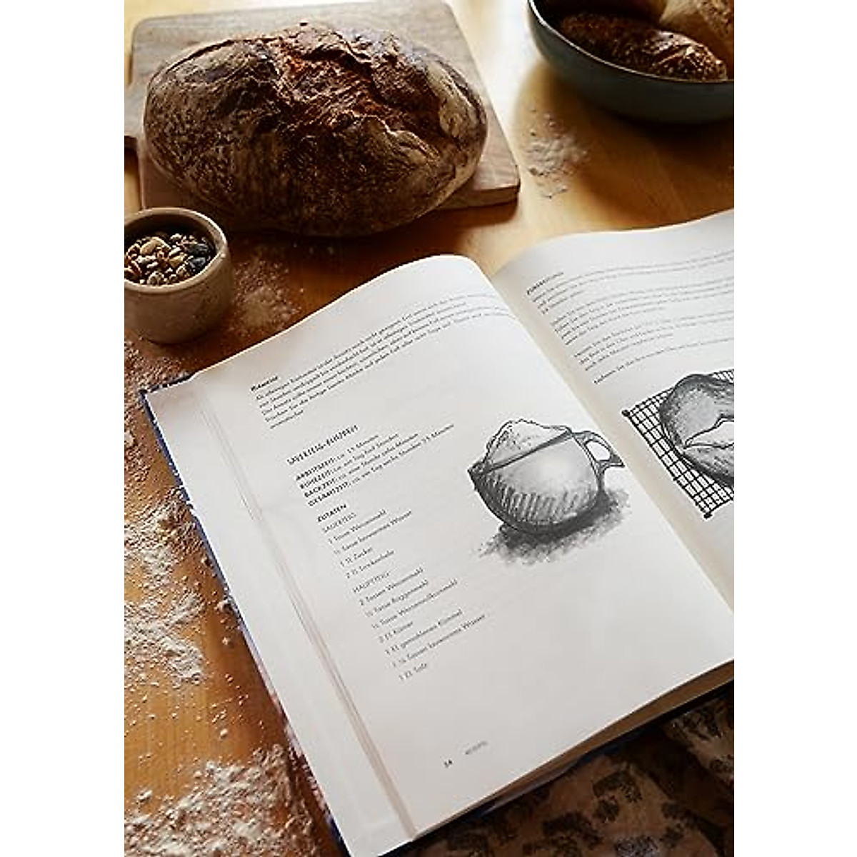 Backen mit Sauerteig: Mit traditionellem Sauerteigbrot, Brötchen und mehr für einen gesunden Körper und Darm