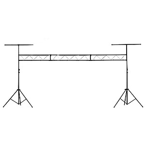 Light Truss Stand System by GRIFFIN | I-Beam Trussing Set & DJ Booth Platform Kit | Hanging Mount Lighting Package for Music Gear, PA Speakers, Can Lights | T-Bar Extension for Portable Audio Stage