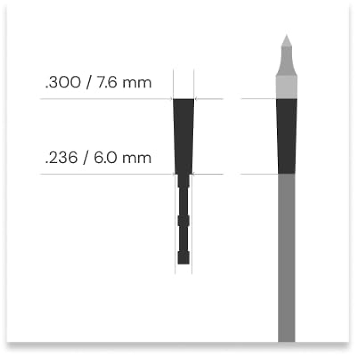 BALLISTA Sting Mini Crossbow Bolts Carbon Arrows with Field Tips, Half-Moon Nocks, Penetrator Inserts for Hunting Broadheads OD 6.0mm (Pack of 6) (13")