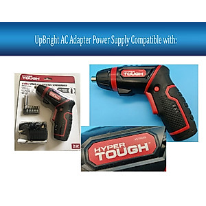 UpBright 5V AC/DC Adapter Compatible with Hyper Tough AQ70068N 4-Volt Cordless Rotating Screwdriver 4V Lithium Li Ion Rechargeable Battery Screw Driver XZ0500-0400CW 5VDC 400mA Power Supply Charger