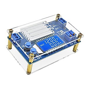 Adjustable CC CV Buck Converter Power Supply Module 12A 160W DC to DC 5.3V-32V to 1.2V-32V Voltage Regulator 12V 24V Step Down Voltage Transformer