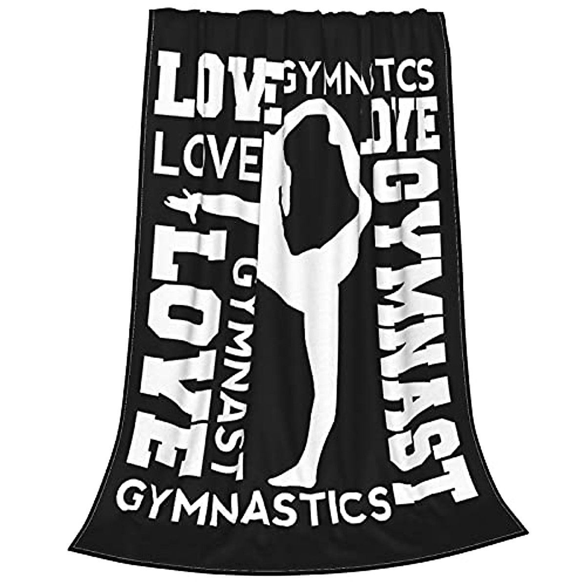 Love Gymnastics Gymnast Throw Blanket Warm Ultra-Soft Micro Fleece Blanket for Bed Couch Living Room Decoration