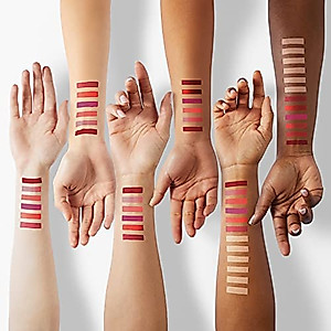 DAGEDA 6Pcs Velvet Wine Lip Tint,Matte Lipstick Velvety Lip Makeup Set, Highly Pigmented Liquid Lipstick, Non-stick Cup Lip Makeup Gift Kit for Girls Women(A Set)