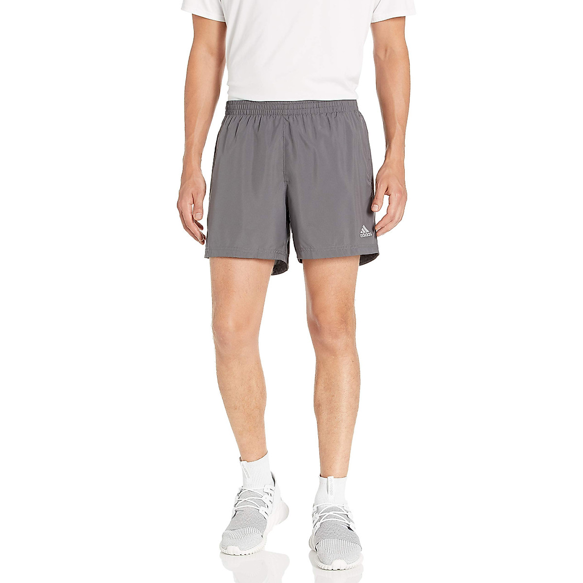 adidas men's Run It Short, Grey, X-Small